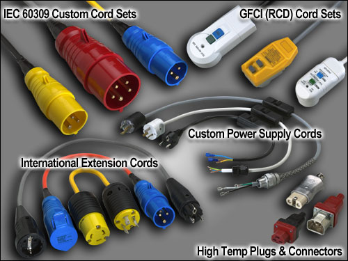 High Temperature European Plugs | High Temperature Thermocouple/Power Wire